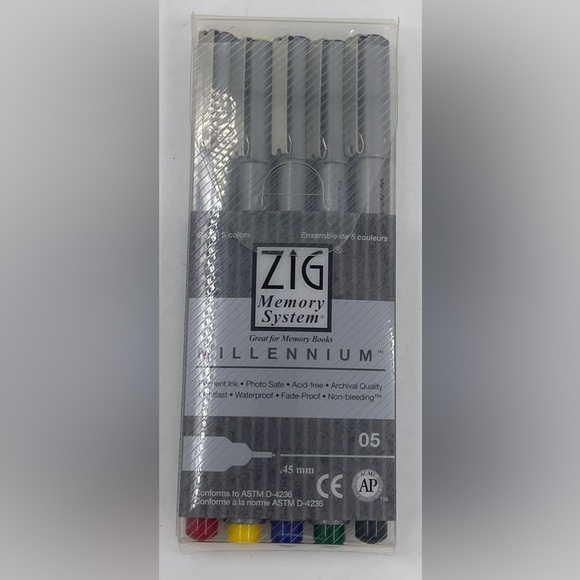 Zig | Art | Zig Memory System Millennium 45 Mm Line Markers Set Of 5 ...